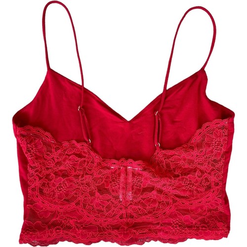 NWOT Victoria Secret Soft Cherry Red Sexy Lace Back Smooth Front Cami ...