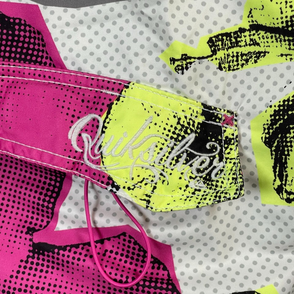 Quiksilver Boardshorts Men's 29 Floral Mesh Lined Embroidered Logo Swim ...