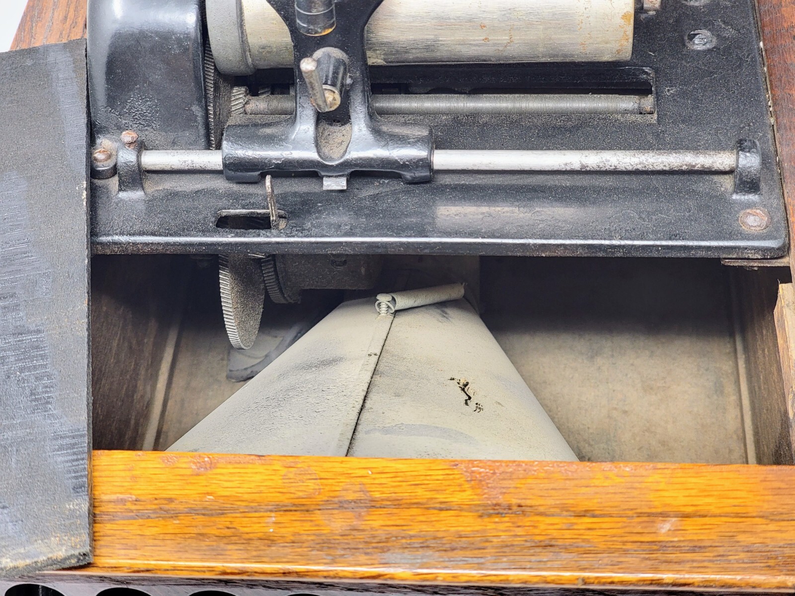 Antique Edison Amberola 30 Blue Cylinder Record Player Phonograph | eBay