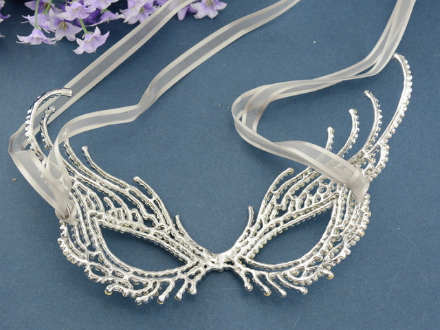 Full Crystal Women Eyes Mask Costume Halloween Masquerade Ball Prom ...