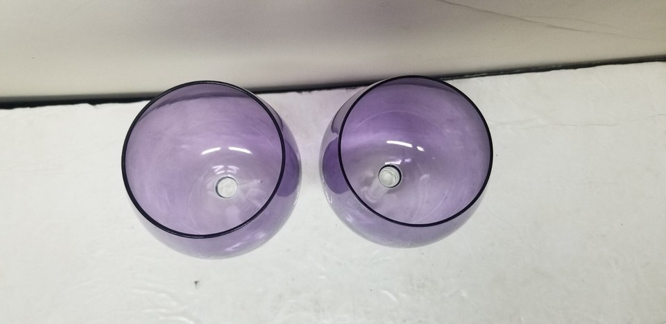 2 LENOX AMETHYST PURPLE TUSCANY HARVEST BALLOON WINE GLASSES 8 2/3" | eBay