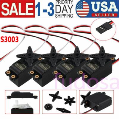 S3003 Standard Size RC CAR Remote Control Airplane Nylon Geared Servo ...