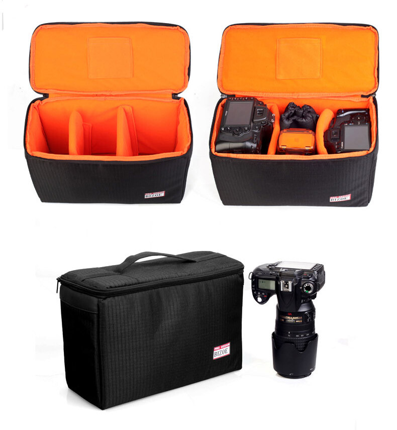 Photography Camera Bag Insert Carry Case Partition For SLR Canon Nikon ...