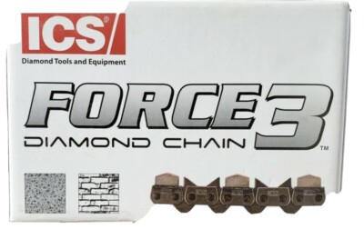 ICS 14" Diamond Concrete Cutting Chain Force3 32 Segment Chain 584292 ...
