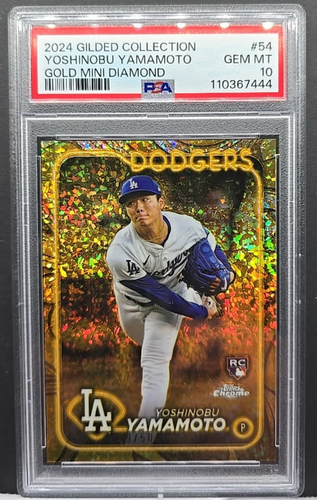 2024 Topps Gilded Collection - Yoshinobu Yamamoto #54 Gold Mini-Diamond ...