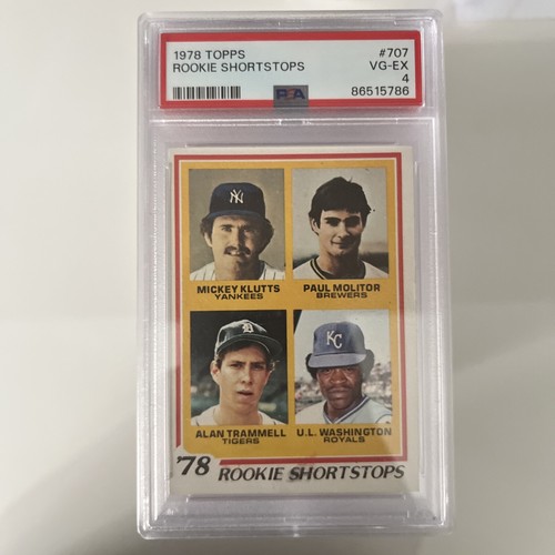 Topps 1978 Rookie Shortstops # 707 PSA VG-EX 4 | eBay