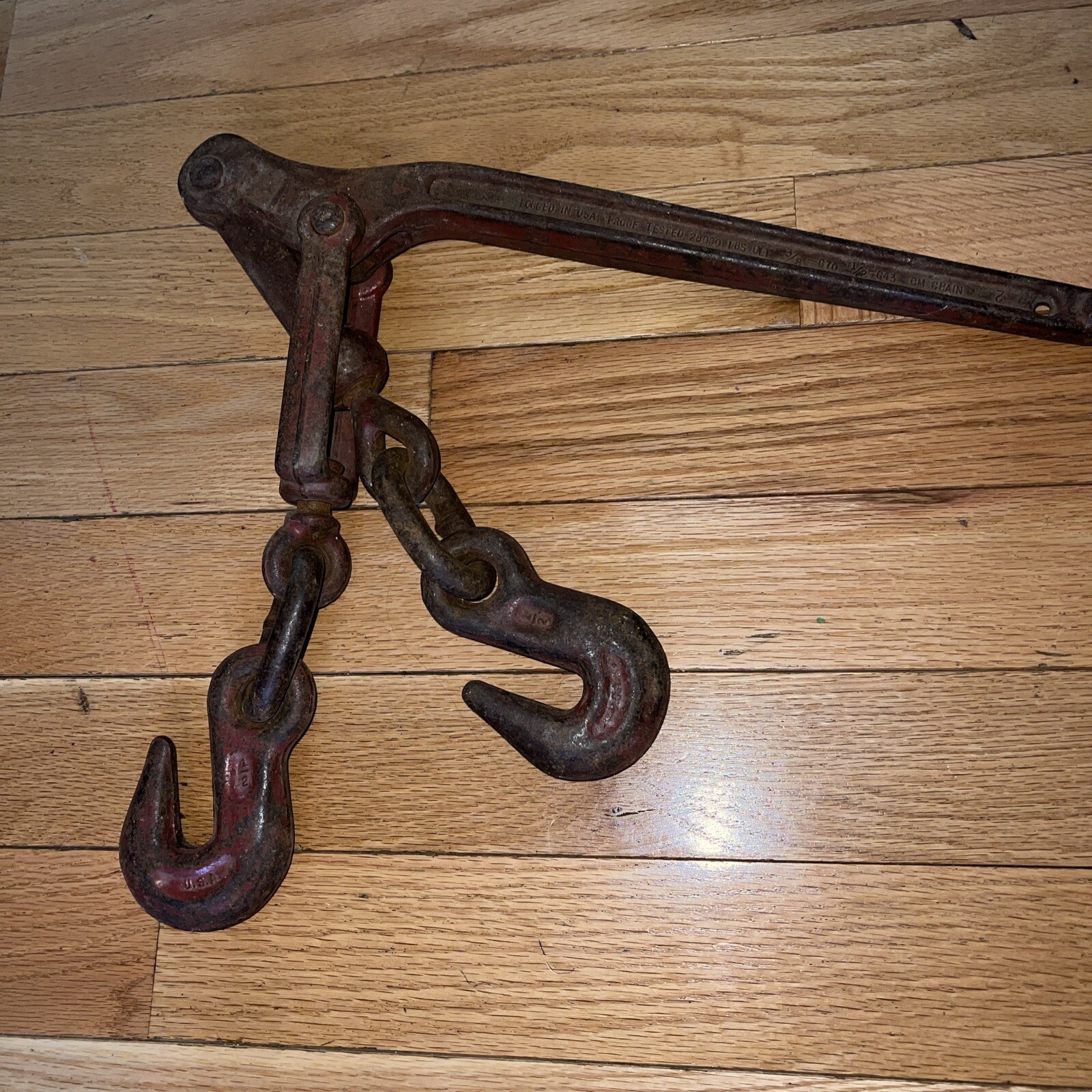 Vintage Dixie Industries Chain Load Binder Winch 9200 LBS. 3/8-1/2 Cm ...