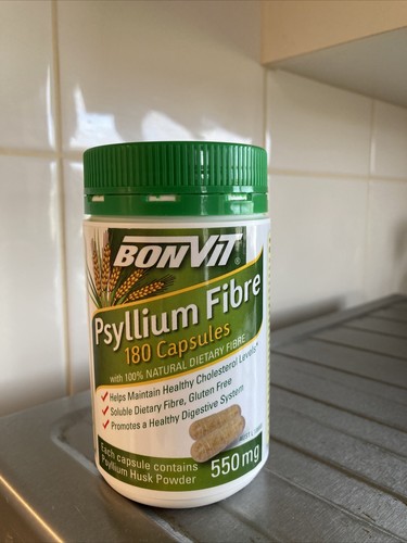 Bonvit Psyllium Fibre - 180 Capsules for sale online | eBay