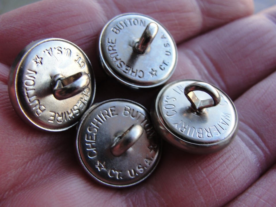 Vintage Buttons 4 Waterbury & Cheshire Button Co Fire Department "FD" 5 ...