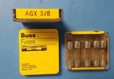 (10Pcs)FUSE AGX-3/8, 3/8A, 250V, Fast Acting, Glass Fuses 1/4" x 1" | eBay