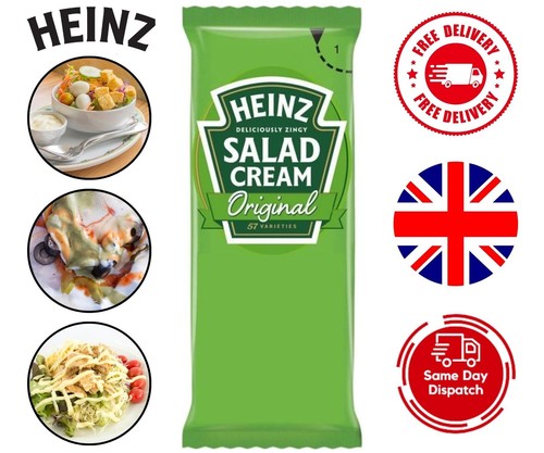 25 x Heinz Salad Cream Sachets - Ideal for Sandwiches, Salads & Quick ...