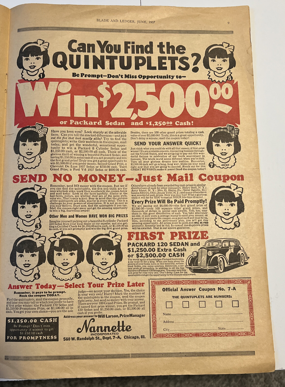 blade and ledger magazine june 1937 vol. 47 No.6 | eBay