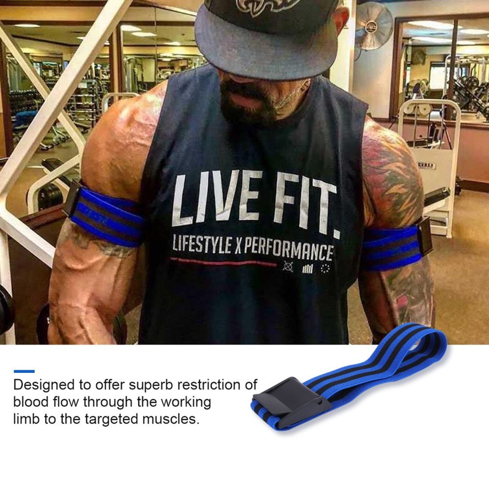 2 Pcs Training Belt Occlusion Arm Bands Work Fitness Blood Flow ...