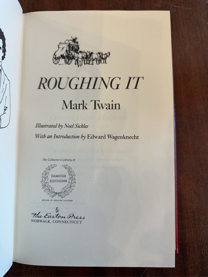 Roughing It by Mark Twain, Easton Press Edition | eBay
