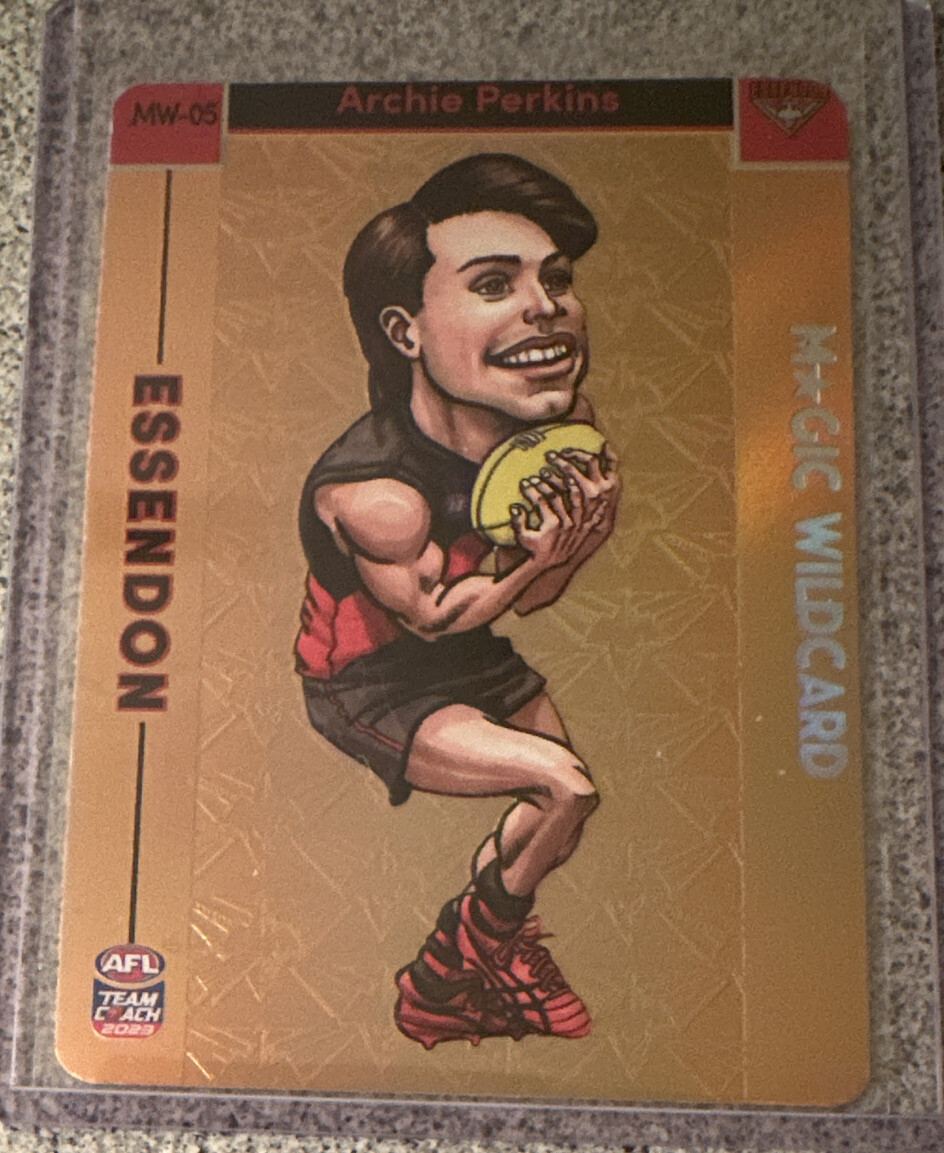 2023 AFL TEAMCOACH - GOLD MAGIC WILDCARD - ARCHIE PERKINS - ESSENDON ...