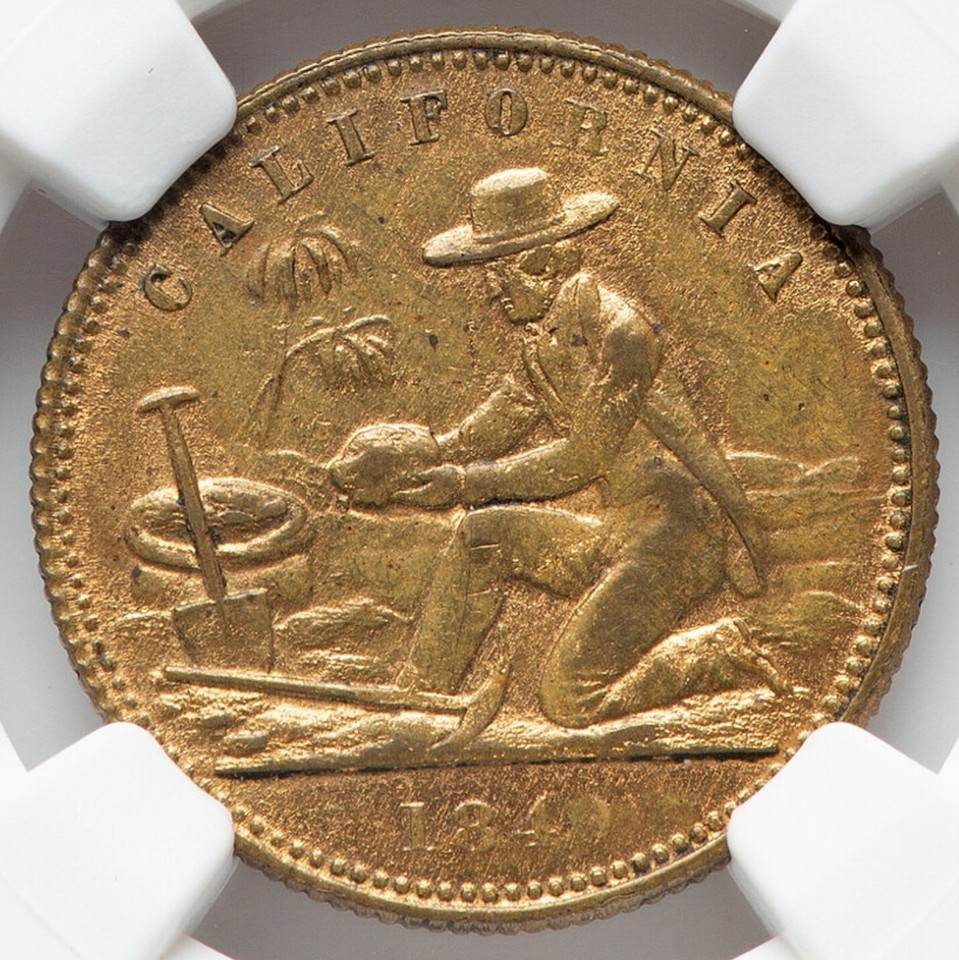 NICE 1849 California Gold Token, NGC MS62, Kagin-1. Brass, 22 mm. | eBay