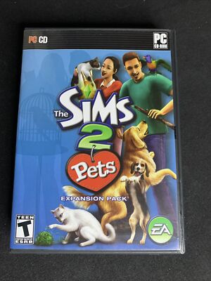 The Sims 2: Pets ~ Expansion Pack (PC Game CD-ROM, 2006) 2 Discs with ...