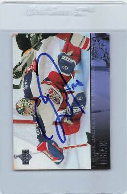 2003/04 Upper Deck #53 Pascal Leclaire Blue Jackets Signed Auto *G2020 ...