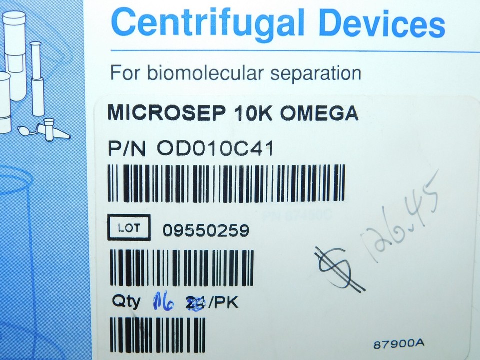PALL-OD010C41 CENTRIFUGAL-DEVICES-MICROSEP-10K-OMEGA 16 PACK | eBay