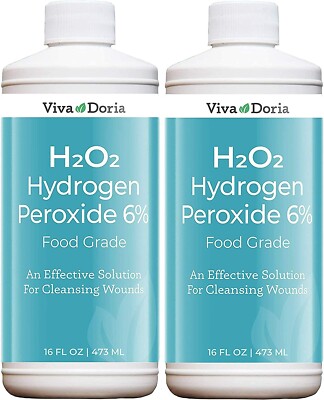 Viva Doria Hydrogen Peroxide 6%, Food Grade, 16 Fluid Ounce (Pack of 2 ...