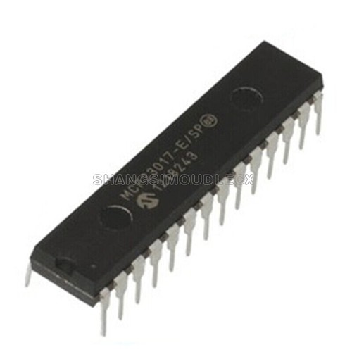 10PCS MCP23017-E/SP MCP23017 DIP-28 16-Bit I/O Expander with I2C IC ...