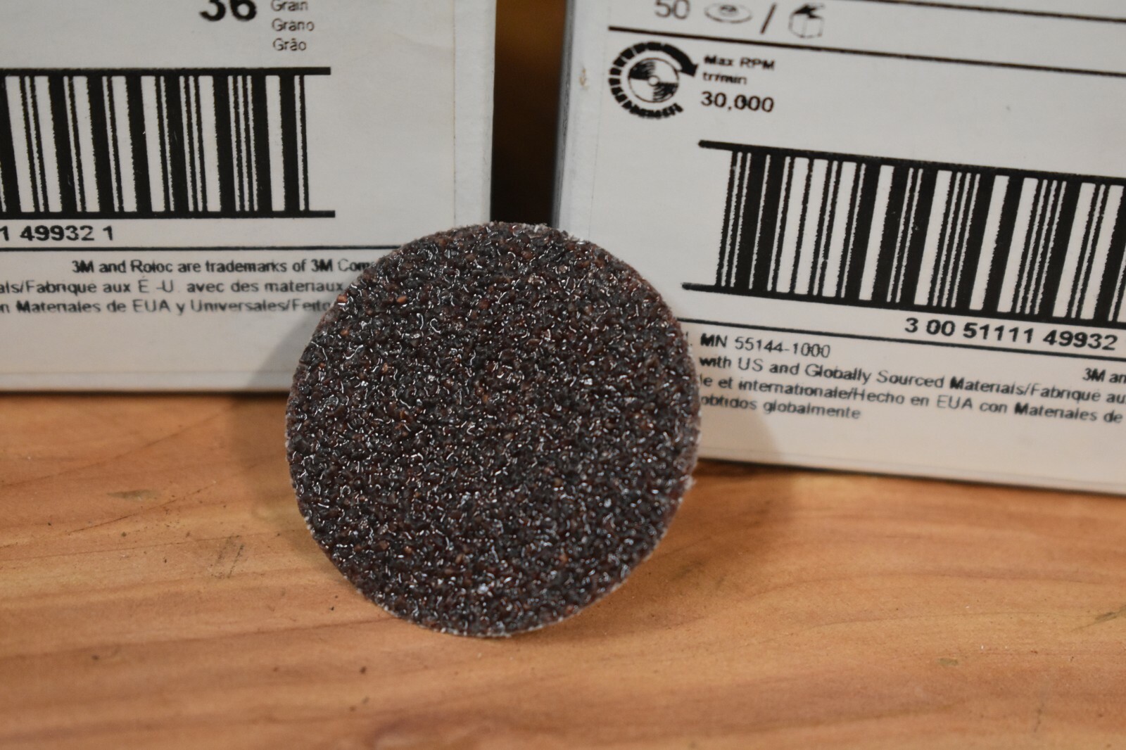 3M Roloc Abrasive Disc TSM 361F, 1-1/2 in 36 Grade 50 per box 100 PN ...