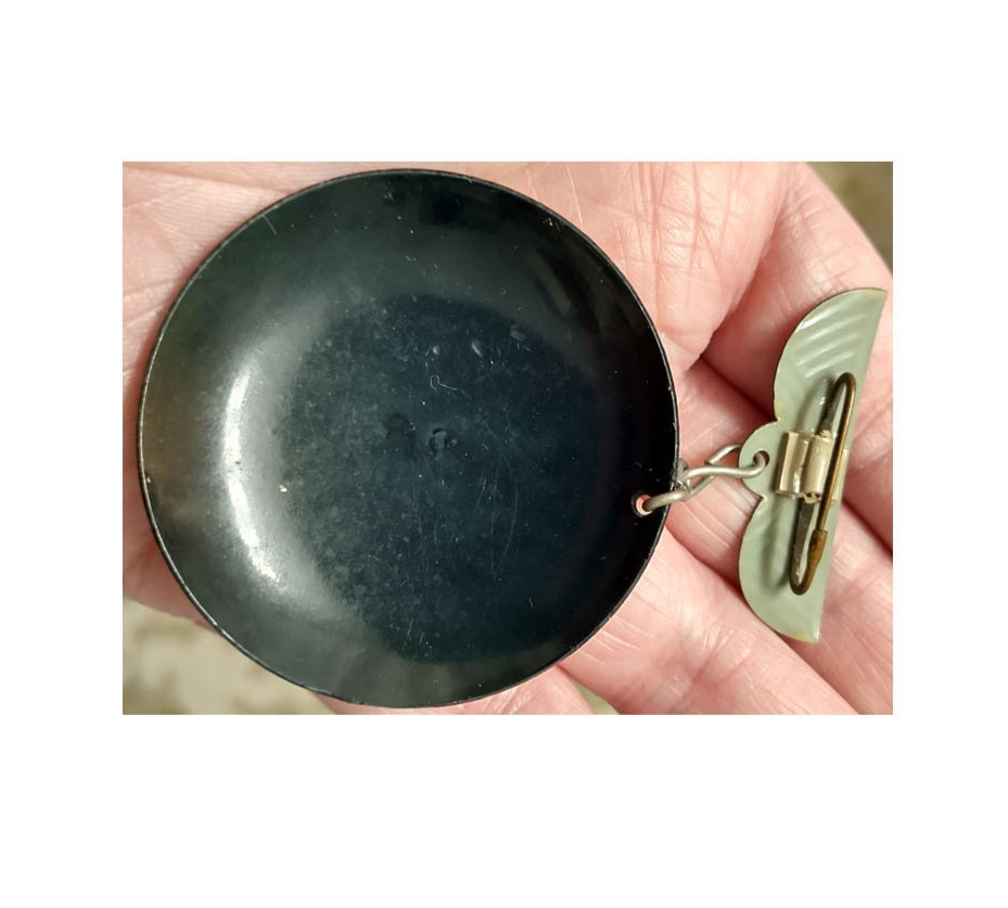 c1960s MCM Pin Longevity Shou Symbol Asian Chinese Dangle Drop Brooch ...