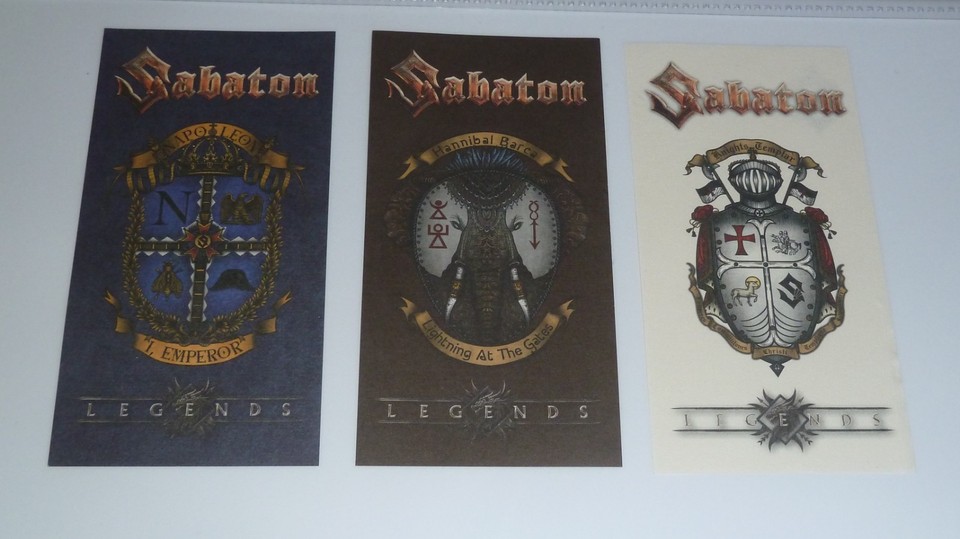 Sabaton - Tour Legends 2025 - Flyer Konfetti Wurfzettel - 7 Stück | eBay.de