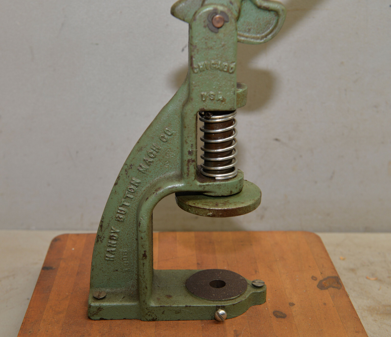 Handy Junior Button Machine cast iron press jeweler upholster ...