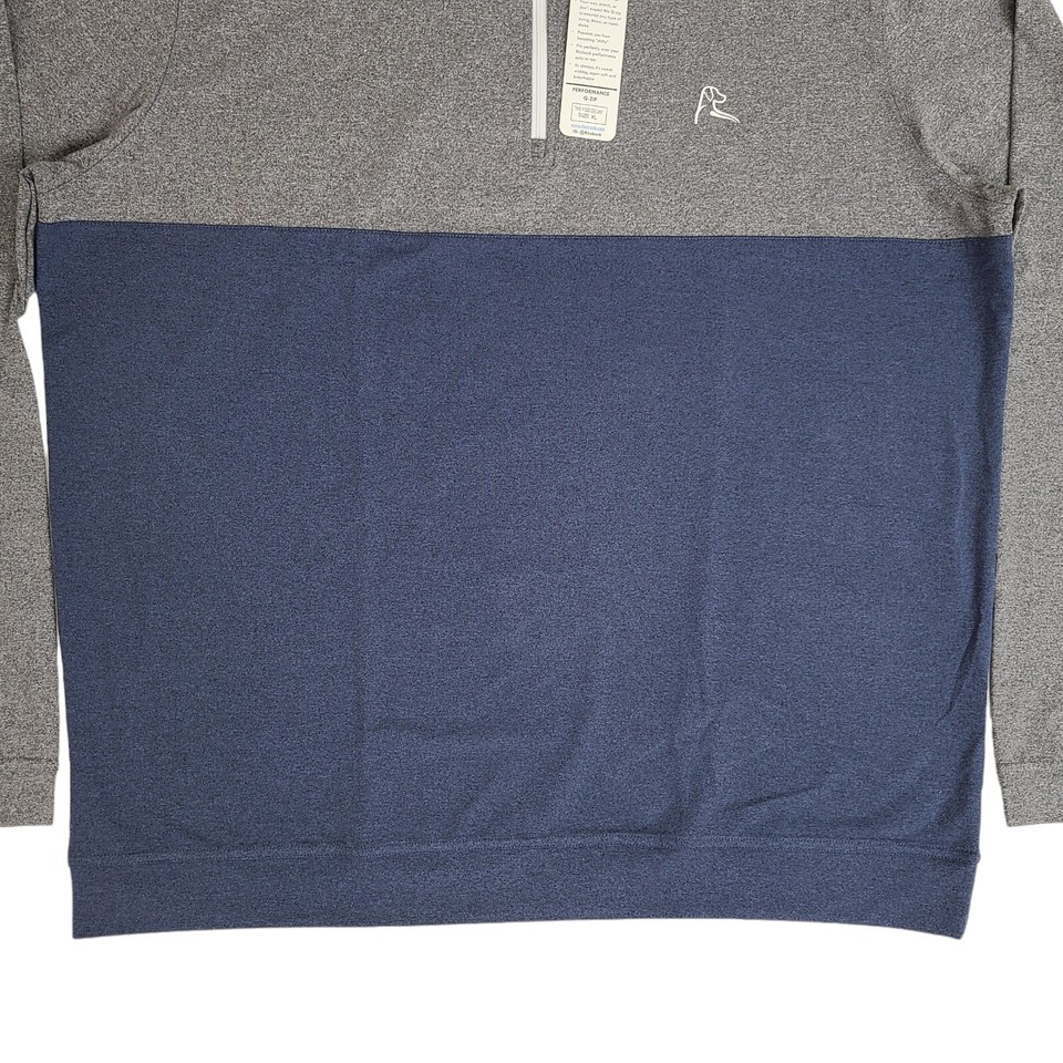 Rhoback Mens XL 2XL 3XL The Fog Delay Performance Quarter Zip Pullover ...