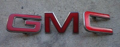GMC grill emblem badge decal logo Jimmy Canyon Sierra OEM Original ...