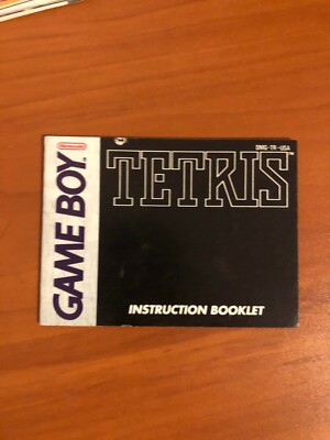 [MANUAL] Nintendo Game Boy Original Tetris Instruction Booklet | eBay