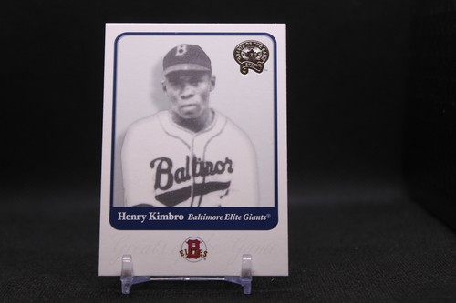 Henry Kimbro #39 2001 Fleer Greats of the Game Baltimore Elite Giants ...