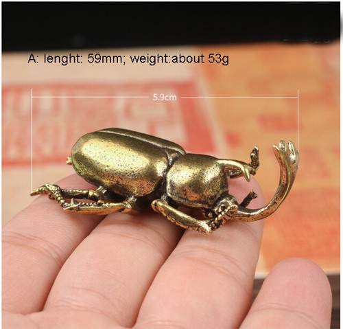 1PC Set Small Brass Insect Figurines , 3 PCS Brass Insect Statue Animal ...