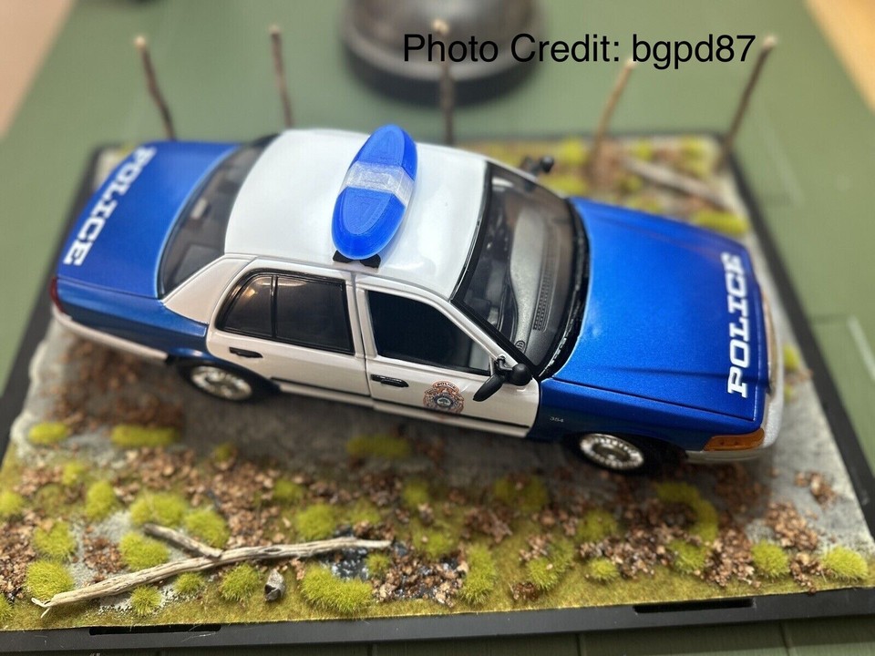 1/18 Scale Model Blue Federal Vista Lightbar Kentucky Mass State Police ...