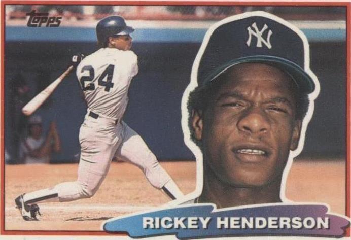 1988 Topps Big - Rickey Henderson #165 A* on Back for sale online | eBay