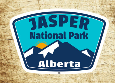 Jasper National Park Decal Sticker Vinyl Alberta Canada 3.75" x 2.5" | eBay
