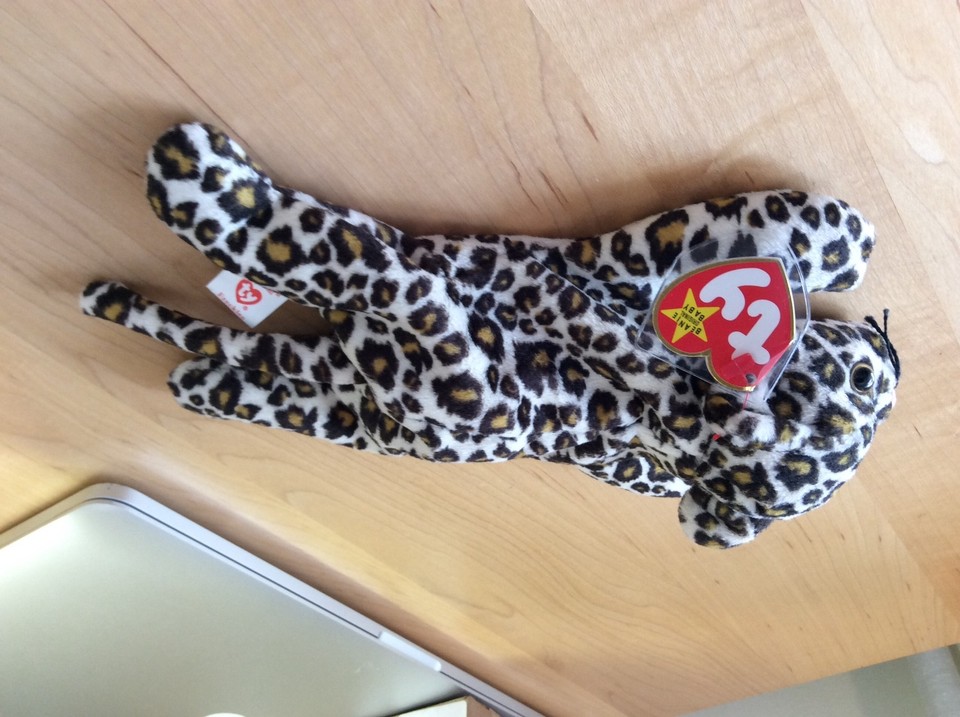 Freckles leopard Ty Beanie Baby. P.V.C. Early generation rare defects ...