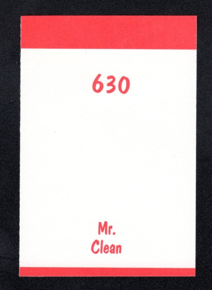 Mr. Clean Cleaner Vintage 1987 Motto Game Trivia Card #630 | eBay