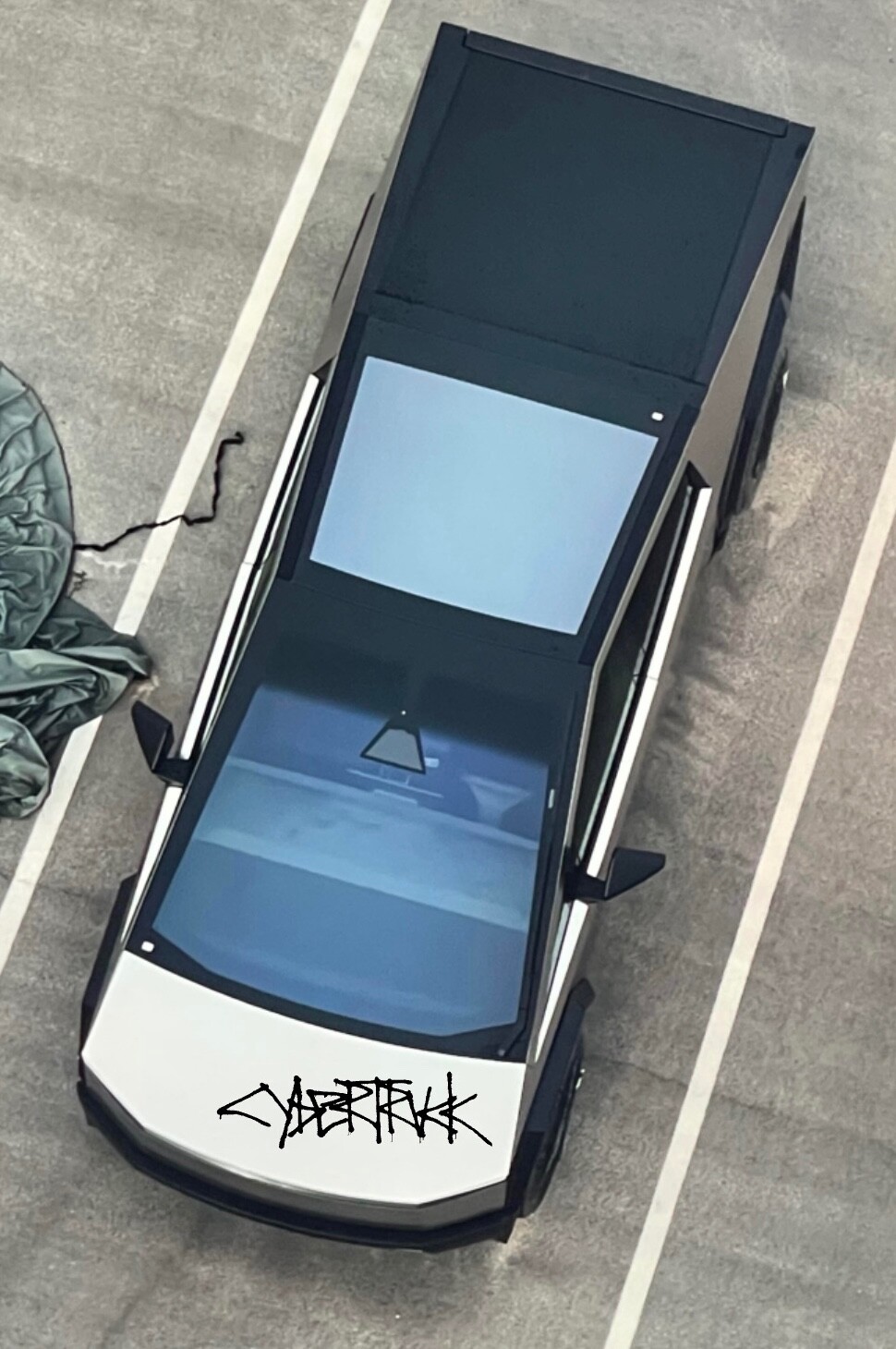 Tesla Cybertruck 2023-2025 Hood Cybertruck Graffiti Decal Bonet | eBay
