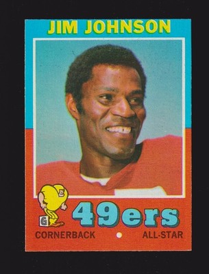1971 TOPPS FOOTBALL #24 Jim Johnson UCLA SAN FRANCISCO 49'ers EX+ B | eBay