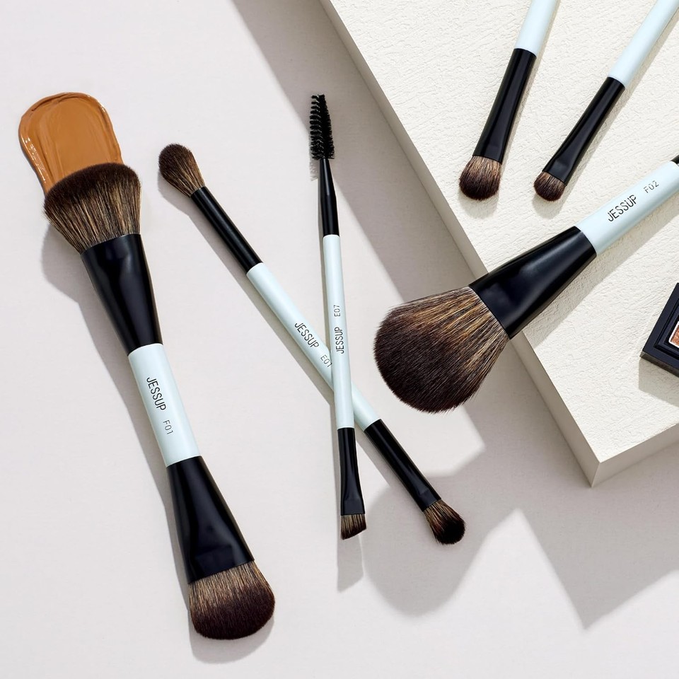 Makeup Brush Set 6Pcs Double Sided Makeup Brushes Foundation Contour ...