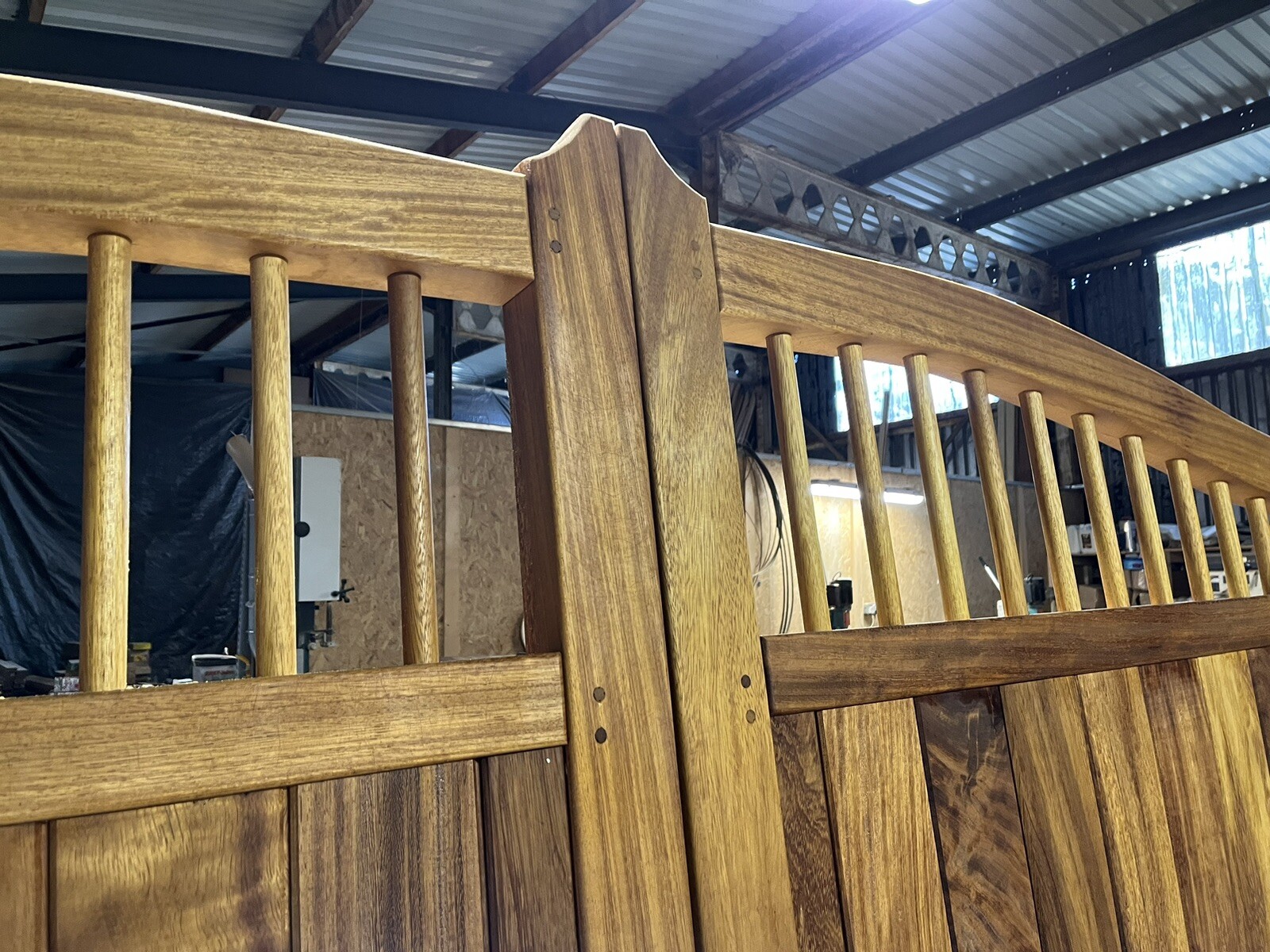 Hardwood Driveway Gates Iroko Wooden Custom Made Design: The Deluxe ...