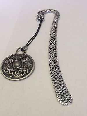 Celtic Shield DR49 Made From Fine English Pewter On A DRAGON Bookmark ...