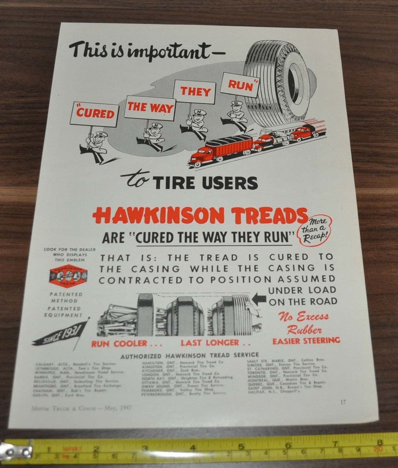 1947 Trailmobile Trailer Truck Ad International J.M. Schneider ...