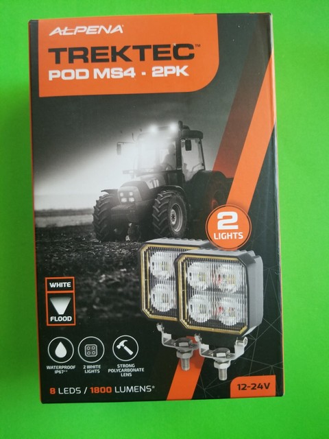Alpena TrekTec Pod MS4 2 pack 8 lights 1800 Lumens 12-24v for sale ...