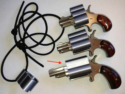 North American Arms NAA Magnum frame Silver / Gray neck holster, 3D ...