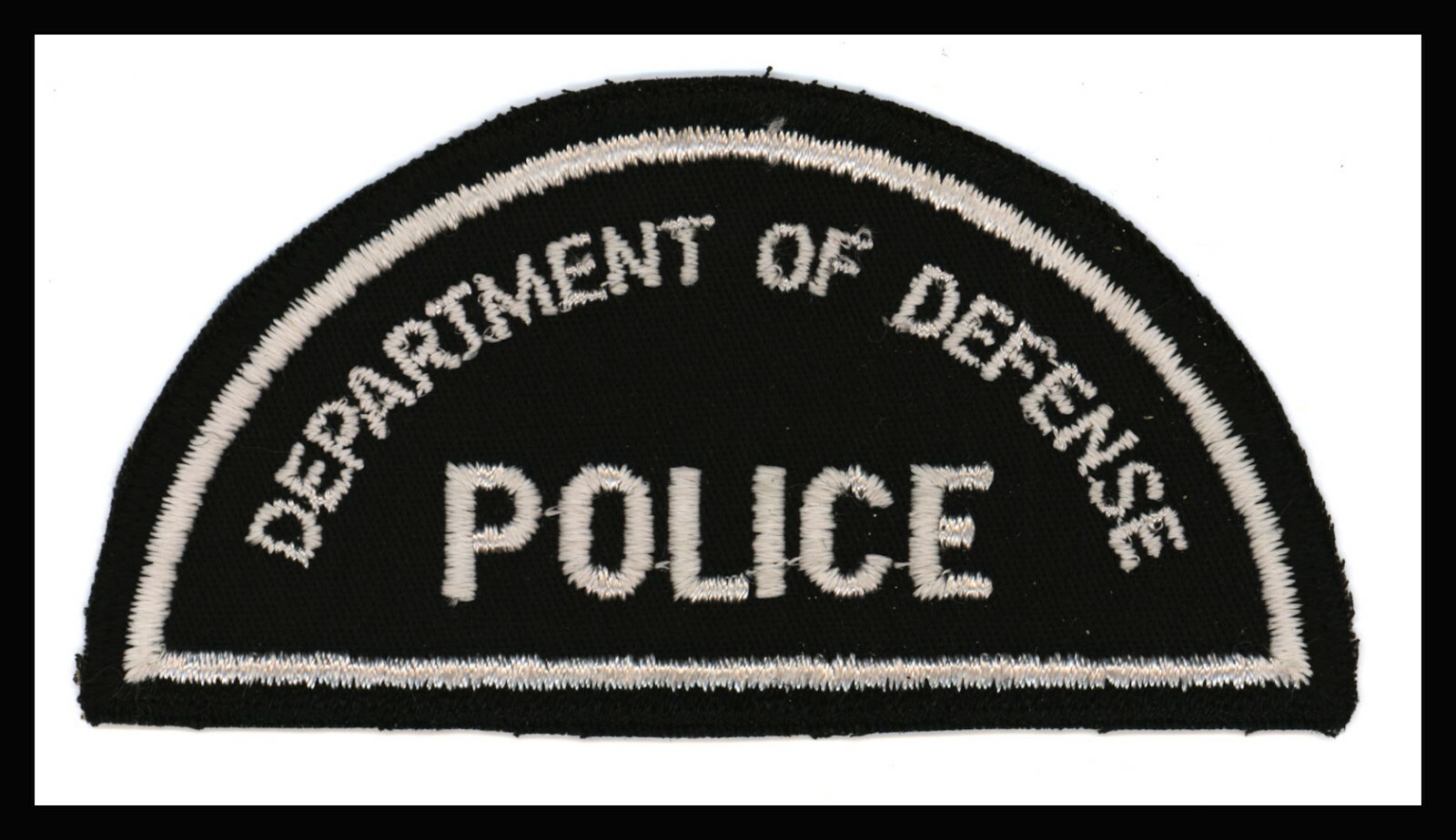 Department of Defense Police 4" x 2" Embroidered Patch Cheese Cloth ...