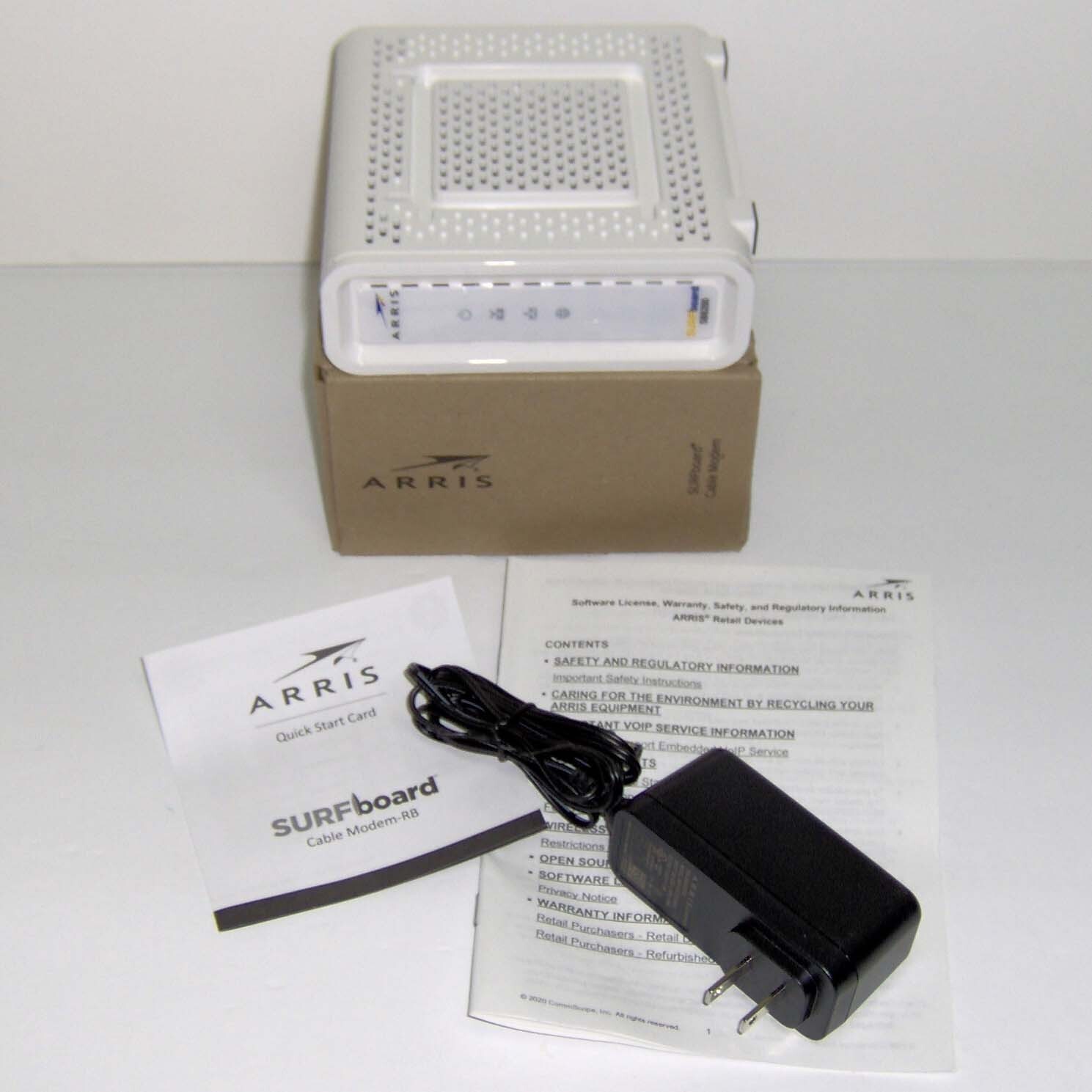 ARRIS SURFBOARD MODEL SB8200 CABLE MODEM-RB (REFURBISHED) - NEW in BOX ...