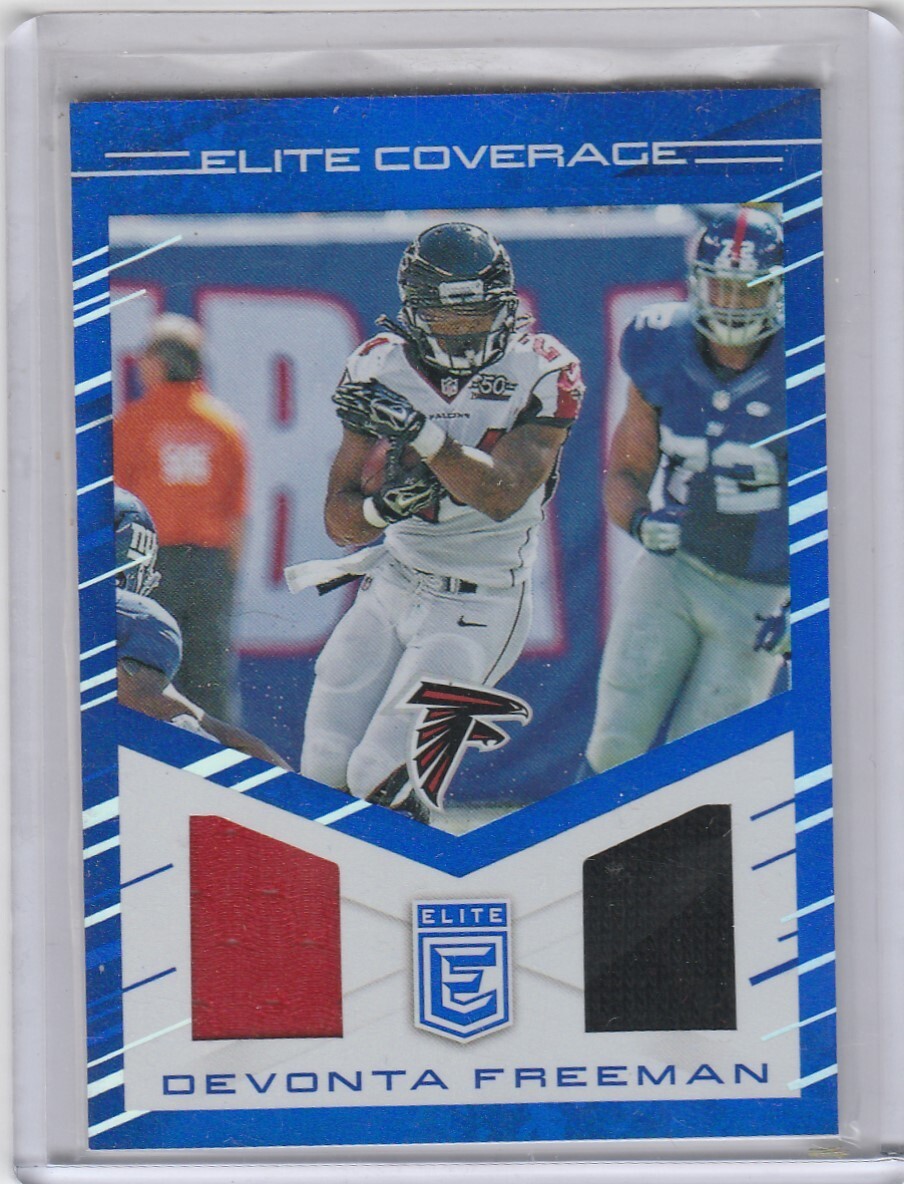 2016 Donruss Elite #EC-DF DeVonta Freeman Elite Coverage Dual Patch ...